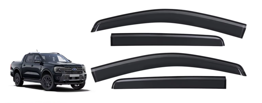 NEXT GEN FORD RANGER / RAPTOR WINDOW VISORS – GRG INDUSTRIES
